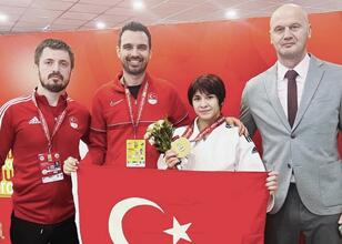 Milli judocu Tuğçe Beder'den bronz madalya