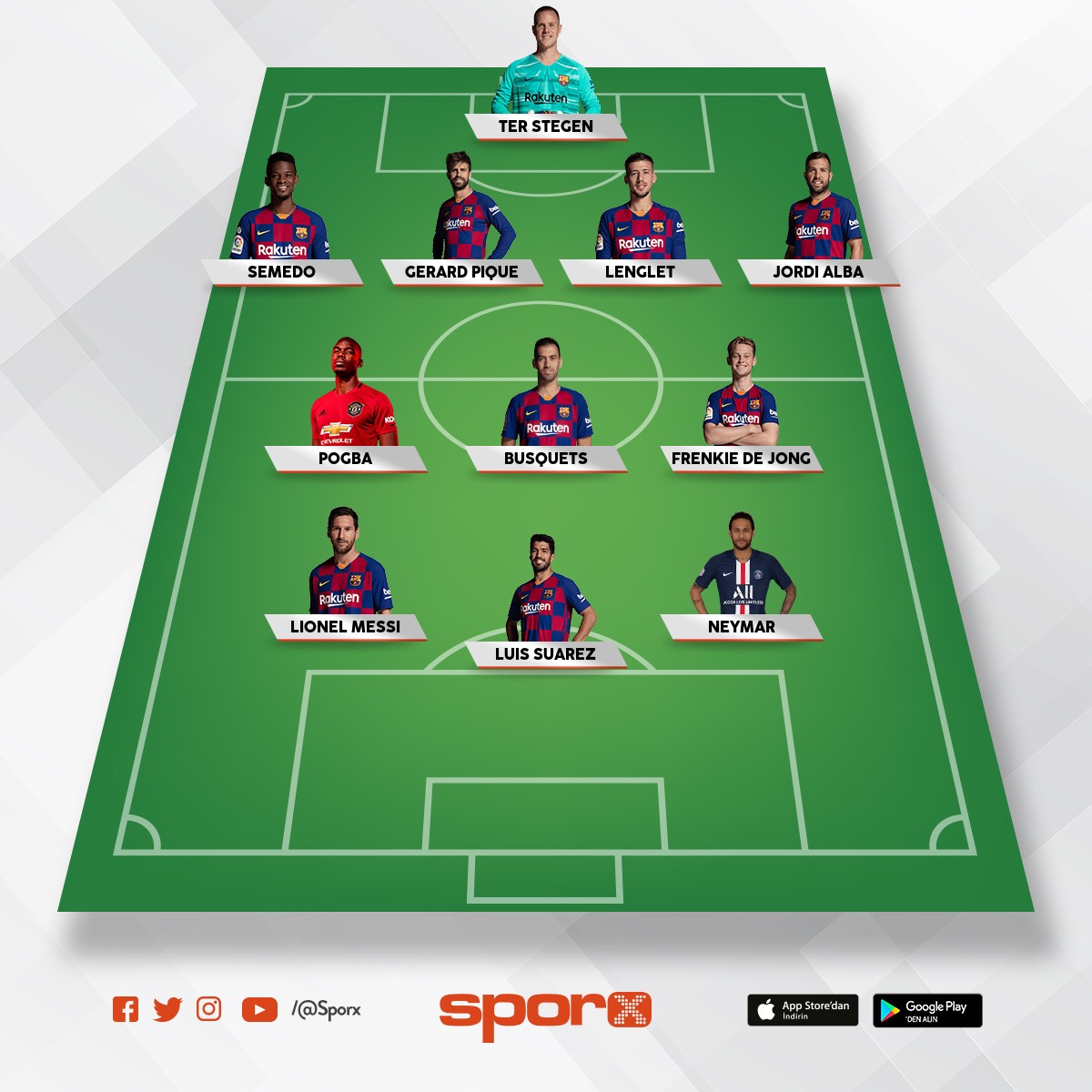 FC BARCELONA Sporx İlk11 FC BARCELONA Sporx İlk11