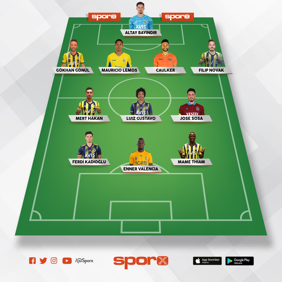 God team Sporx İlk11 God team Sporx İlk11